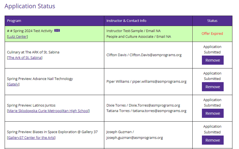 Apply for Programs - After School Matters